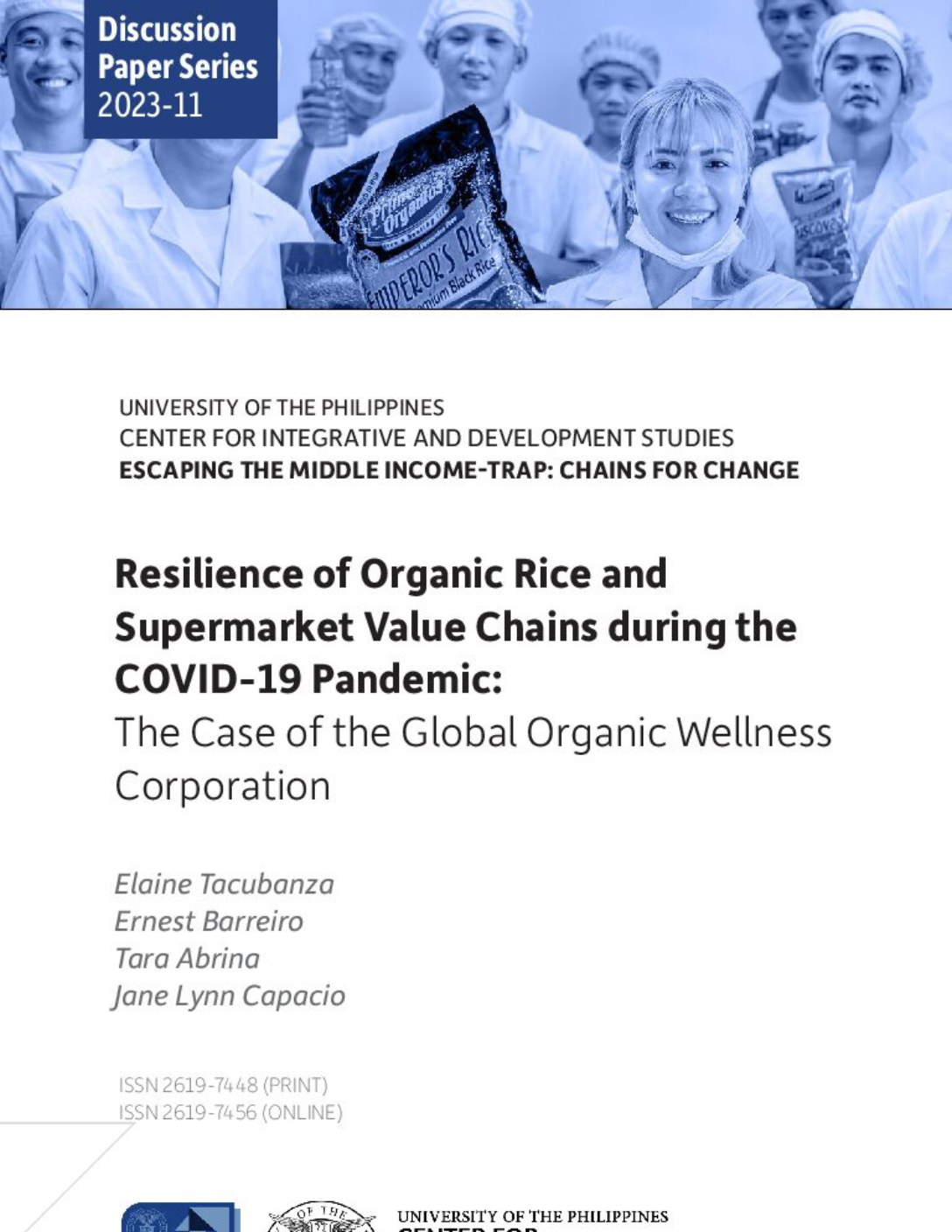 Resilience of Organic Rice and Supermarket Value Chains during the ...